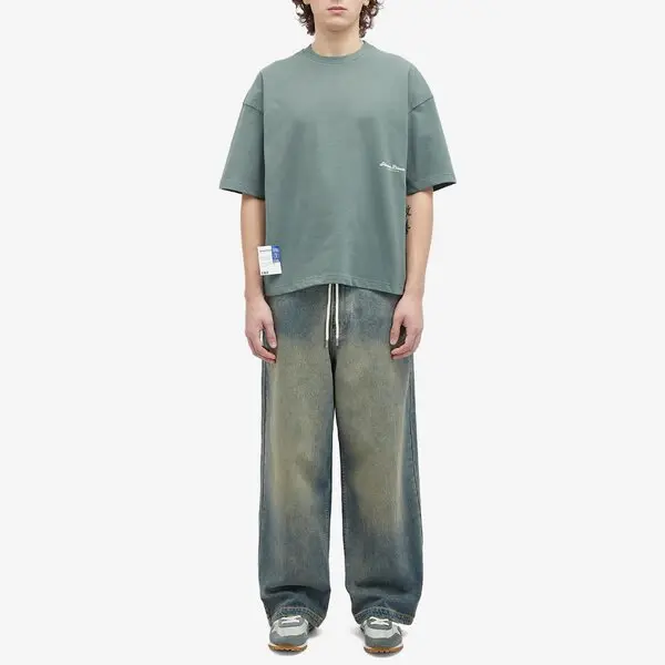 About:Blank X Wide Leg Denim Jean In Dirty Wash - 20% Off
